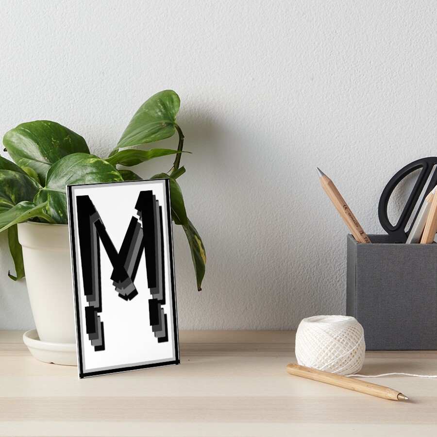 Lámina rígida «El alfabeto La letra M» de cradox | Redbubble