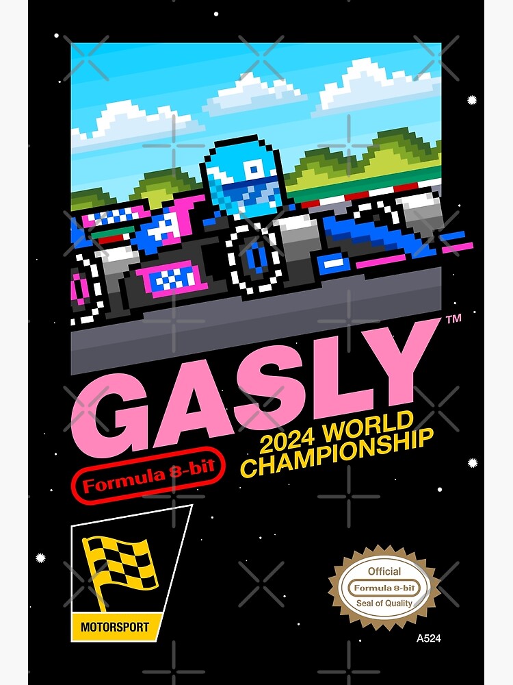 "Gasly 8-bit Formula 1 F1 Videogame" Poster for Sale by TheArmorsmith ...