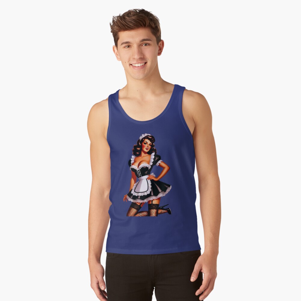"French Maid Pin-up" Sticker for Sale by PinUpPizzazz | Redbubble