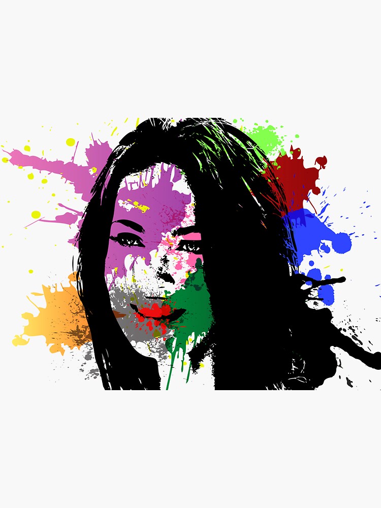 "Megan Fox Pop Art" Sticker for Sale by RickyBarnard | Redbubble