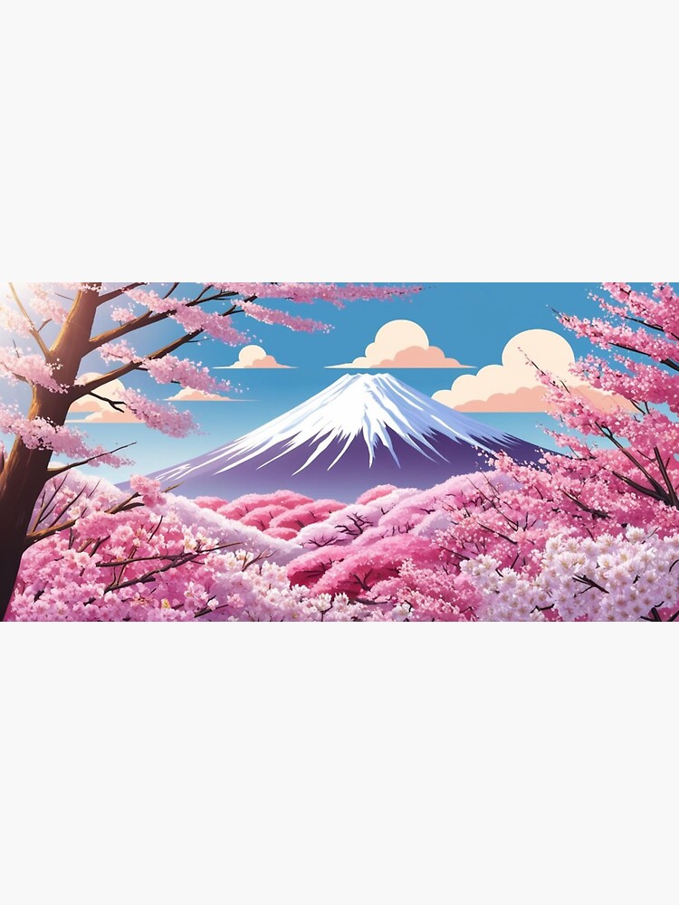 "Eternal Japan: Sakura & Fuji Art" Sticker for Sale by nicoru147 ...