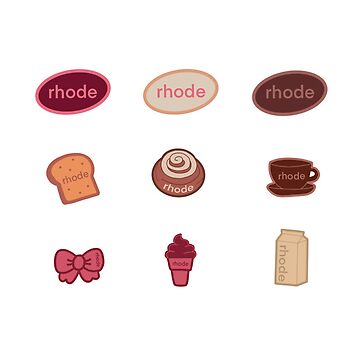 "Rhode makeup" Sticker for Sale by emilie-pbl | Redbubble