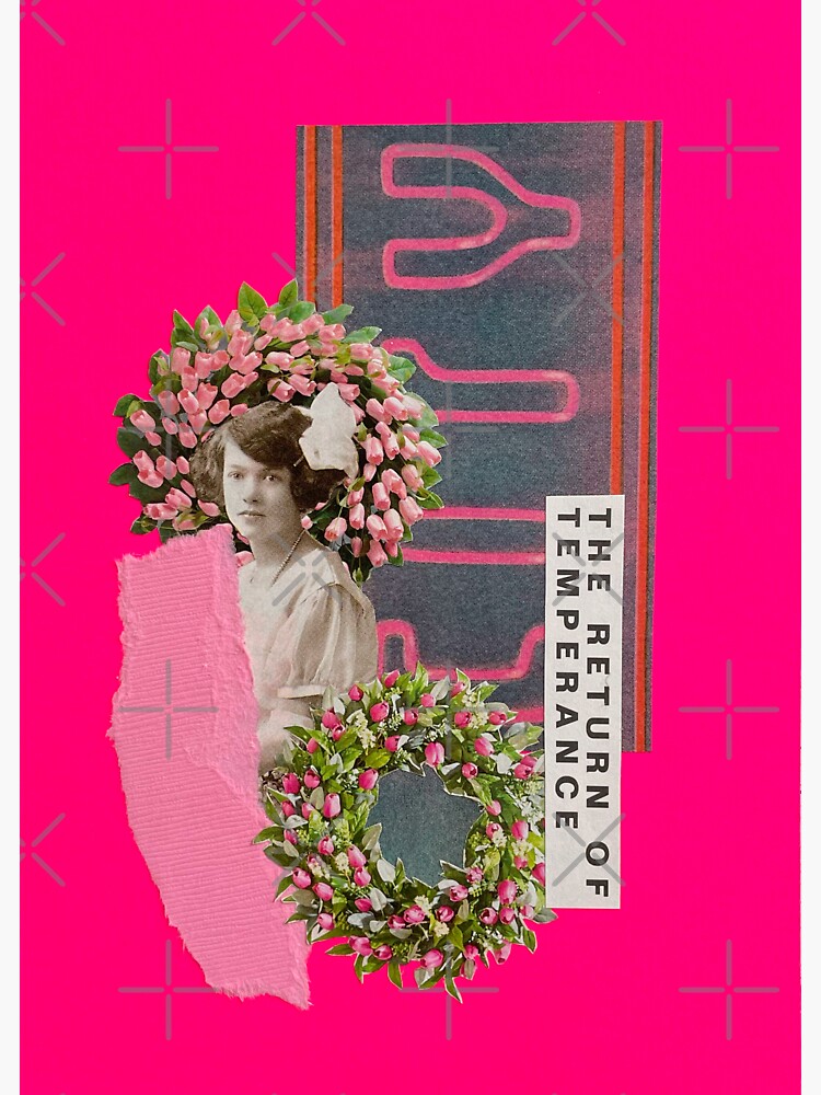 ""Return to Temperance" Collage" Sticker for Sale by StudioHromiLLC ...