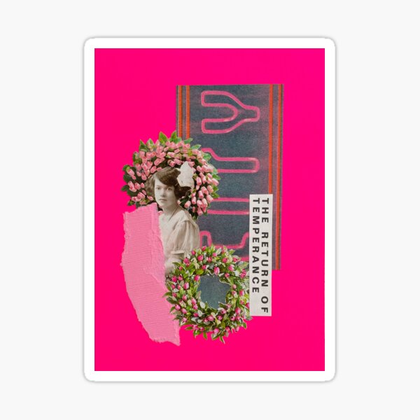 ""Return to Temperance" Collage" Sticker for Sale by StudioHromiLLC ...