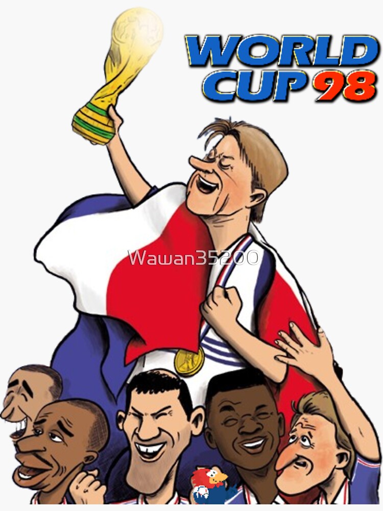 "coupe du monde 98, France 98 world cup 98" Sticker for Sale by ...