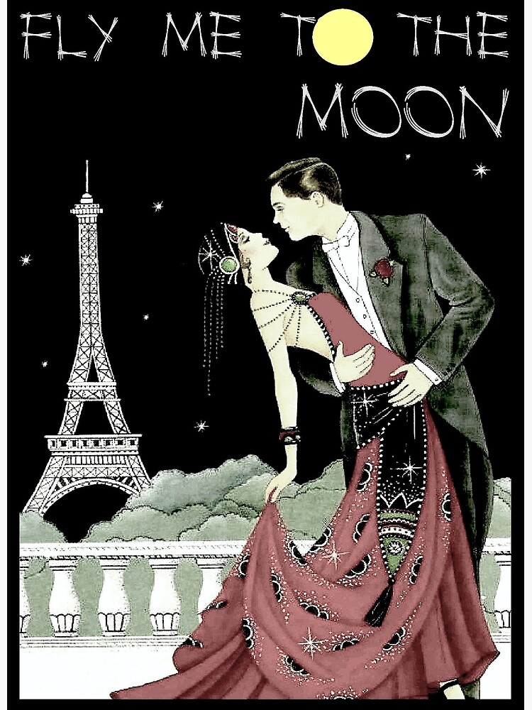 "FLY ME TO THE MOON: Vintage Music Advertising Print" Poster for Sale ...