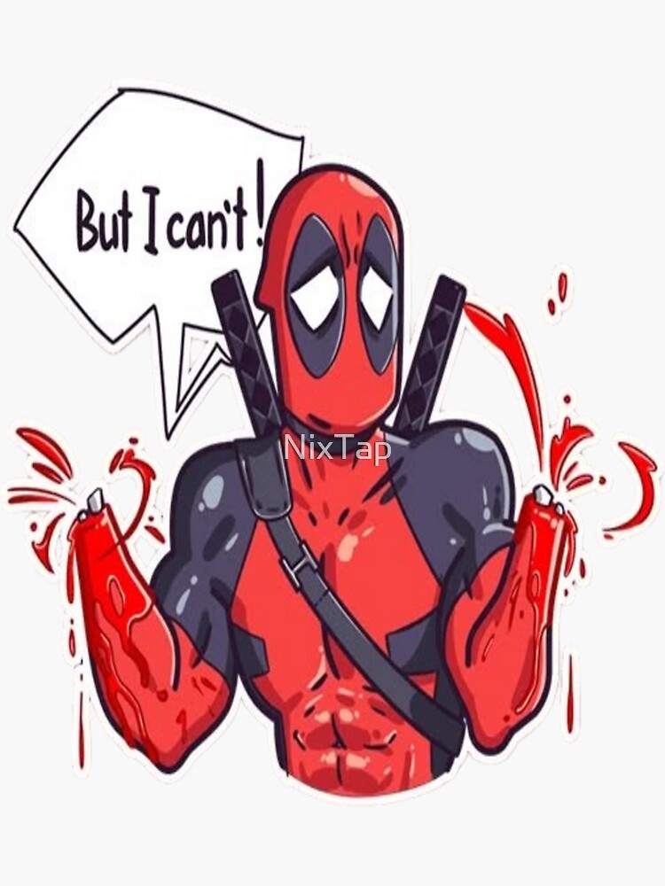 " Deadpool" Sticker for Sale by NixTap | Redbubble