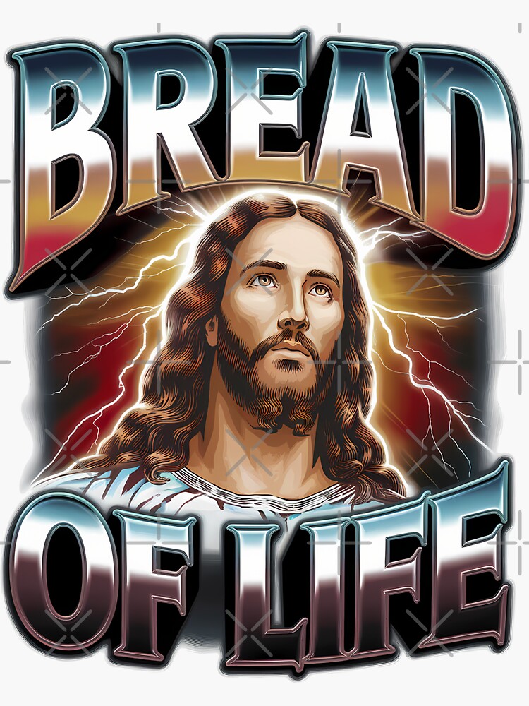 "Matthew 4:4 – Bread of Life | Bootleg-Style Jesus Art | Christian ...