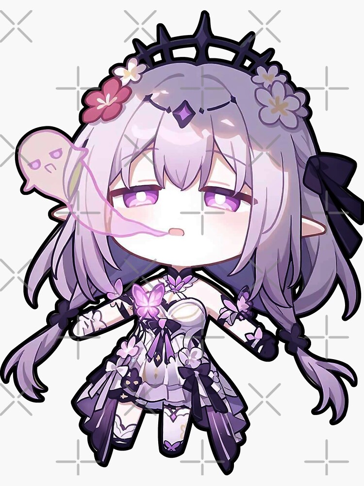 "Castorice Chibi Honkai Star Rail Sticker Star rail Decals Castorice ...