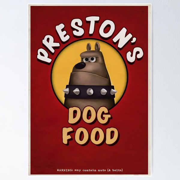 "Wallace and Gromit A Close Shave Preston Dog Food" Poster for Sale by ...