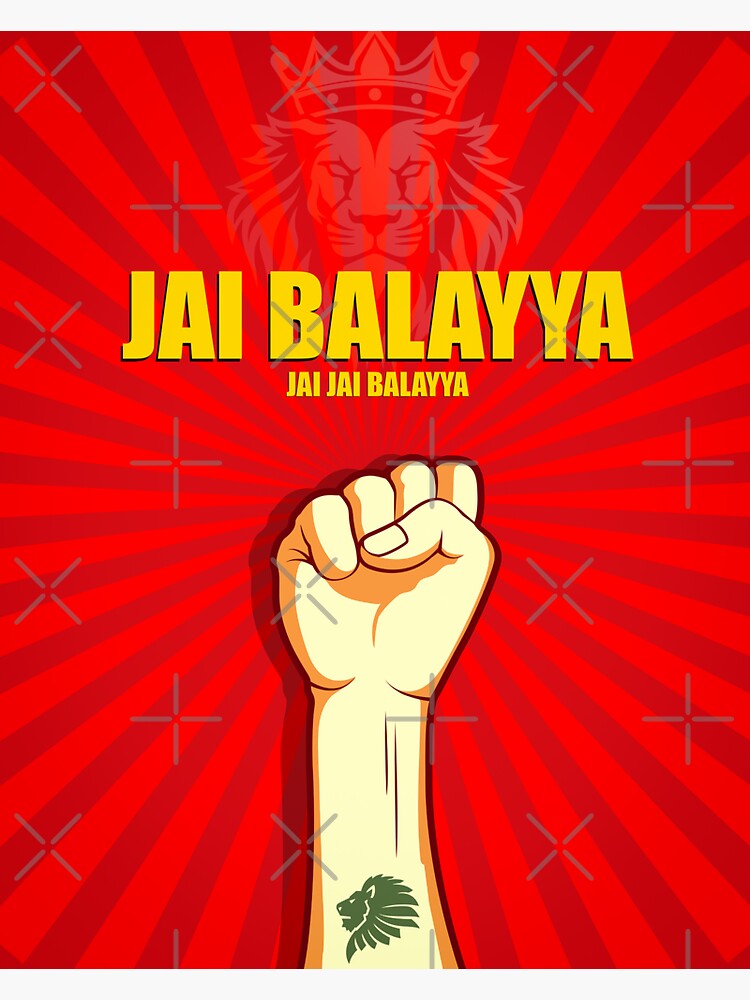 "Jai Balayya Art Work , NBK , Bala Krishna" Sticker for Sale by ...