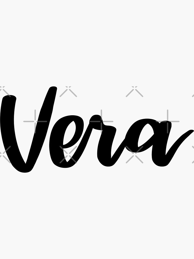 "Vera " Sticker for Sale by ellietography | Redbubble
