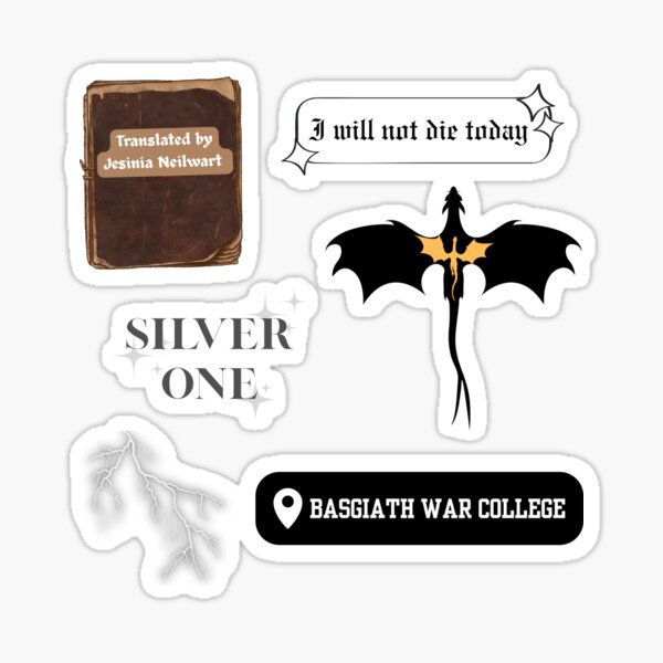 "Fourth Wing Sticker Sheet" Sticker for Sale by ThiccAndSik | Redbubble