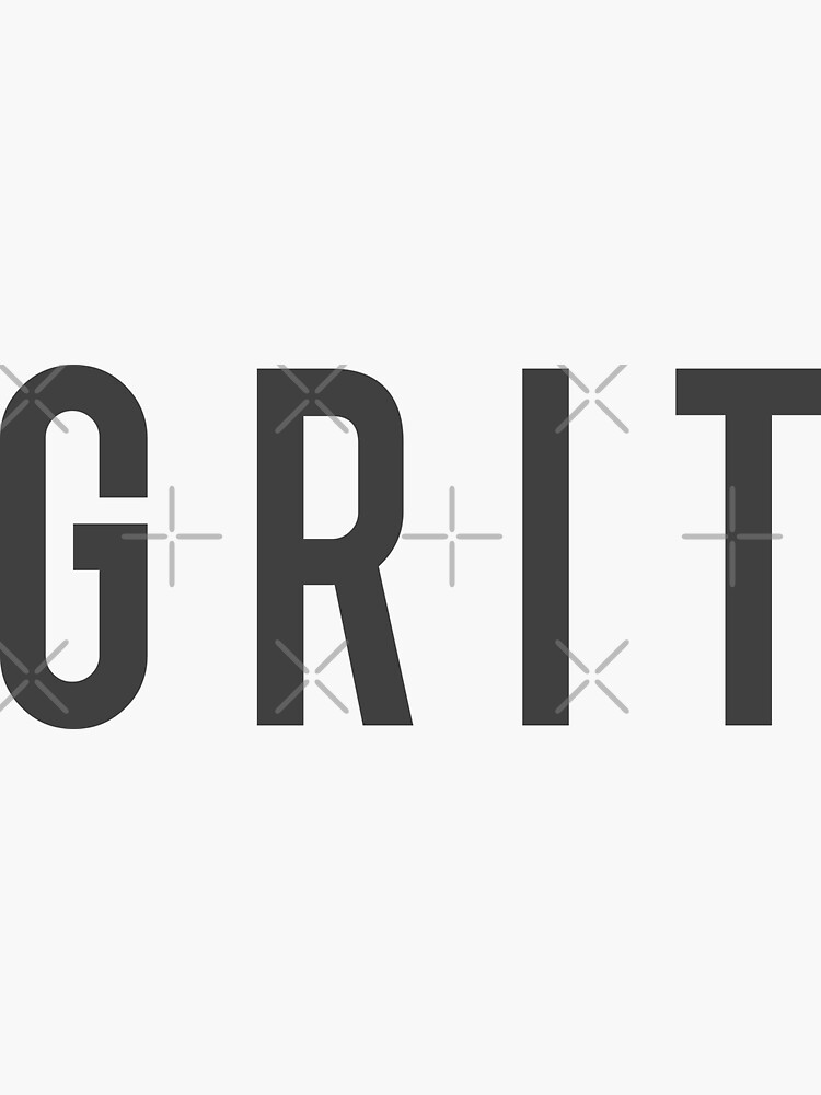 "Grit" Sticker for Sale by corbrand | Redbubble