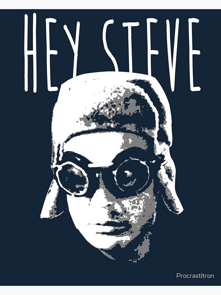 "Hey Steve" Sticker for Sale by Procrastitron | Redbubble
