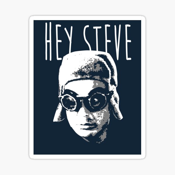 "Hey Steve" Sticker for Sale by Procrastitron | Redbubble