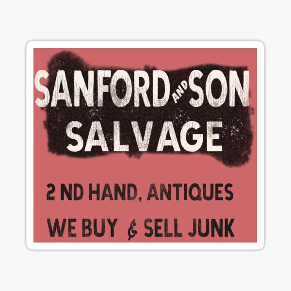 "Sanford and Son Salvage Truck Door Decal" Sticker for Sale by ourkid ...