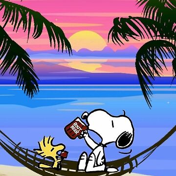 "Snoopy relax" Sticker by ClaudiaaIzq00 | Redbubble