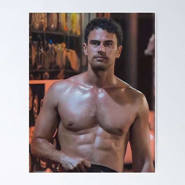 "theo james shirtless" Poster for Sale by sarzerdesigns | Redbubble