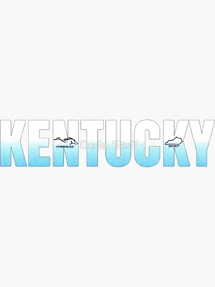 "Kentucky License Plate" Sticker by VsTheInternet | Redbubble