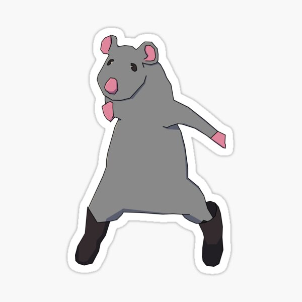 Pegatina for Sale con la obra «Rata Bailando Meme» de Asutip | Redbubble