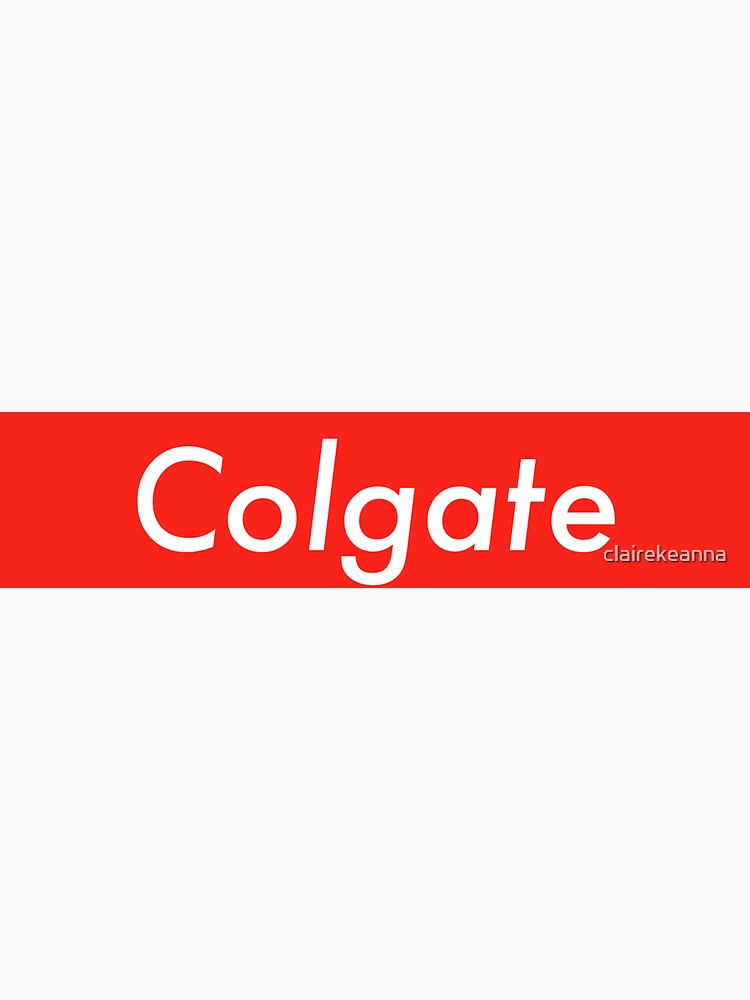 "colgate" Sticker for Sale by clairekeanna | Redbubble