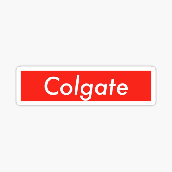 "colgate" Sticker for Sale by clairekeanna | Redbubble