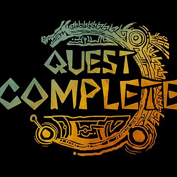 "Monster Hunter Quest Complete" Sticker for Sale by freezinghot | Redbubble