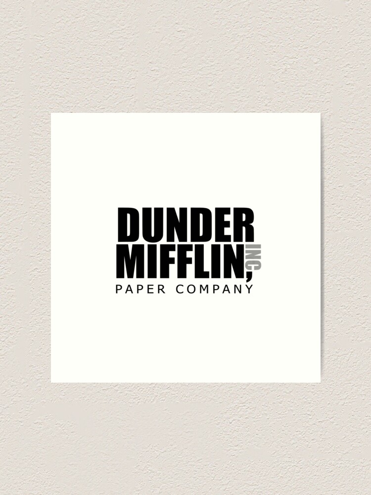 "The Office Dunder Mifflin Logo" Art Print by WheelerFamily | Redbubble