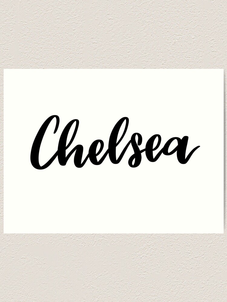 Chelsea Written In Cursive Chelsea T Shirt | Tostadora