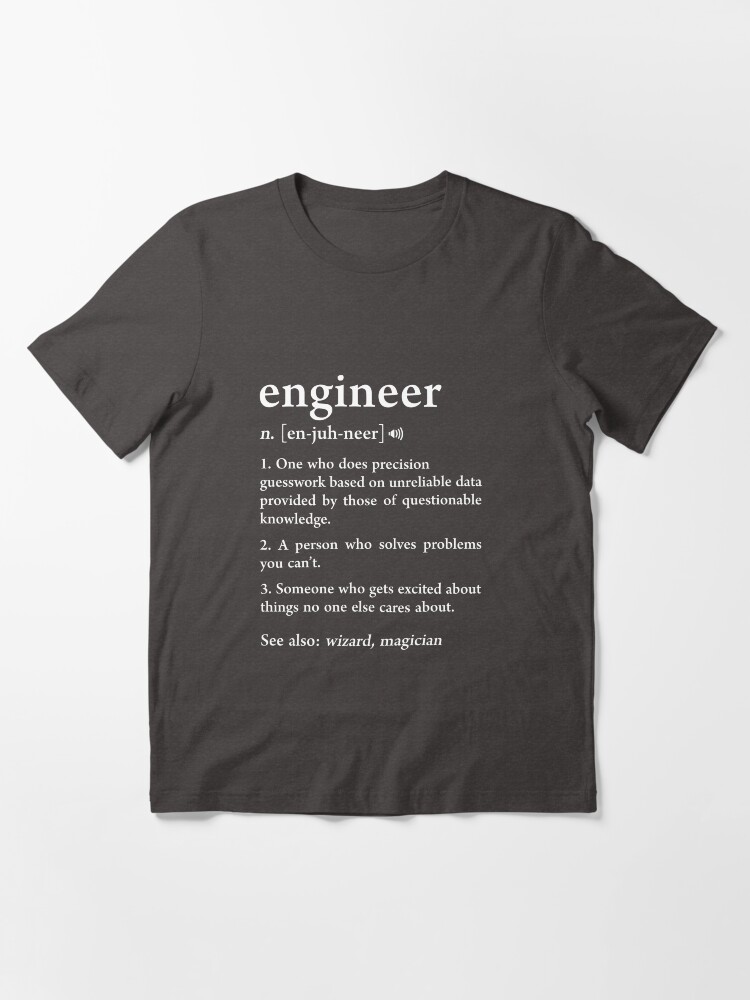 "Engineer Definition Funny Computer Mechanical Engineering Gift" T ...