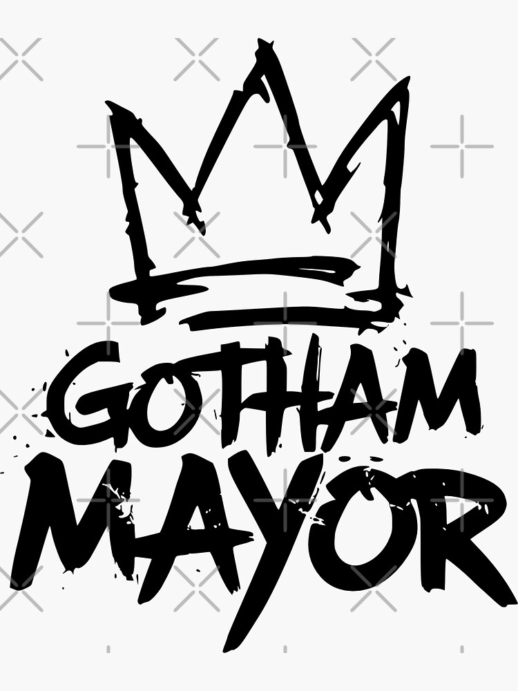 "Gotham Mayor Crown" Sticker for Sale by NosandEdgy | Redbubble