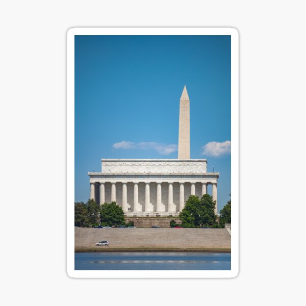 "Lincoln Memorial and Washington Monument" Sticker for Sale by ...