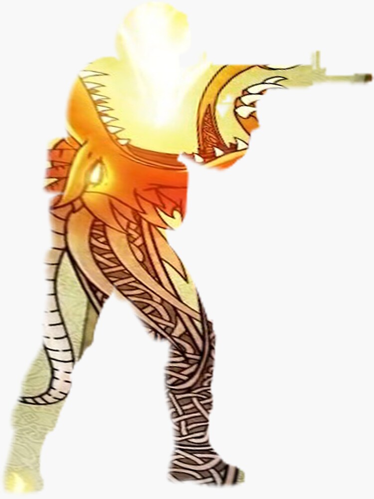 "Cs:Go logo dragon lore v1" Sticker by Shxnx-02 | Redbubble