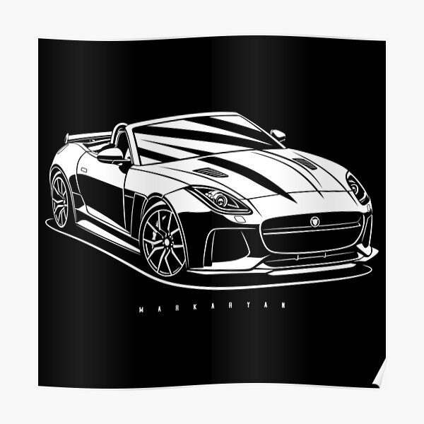 "F-Type" Poster by OlegMarkaryan | Redbubble