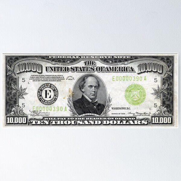 "Baller Status: Real Ten Thousand Dollar Bill Images, Luxury Style ...