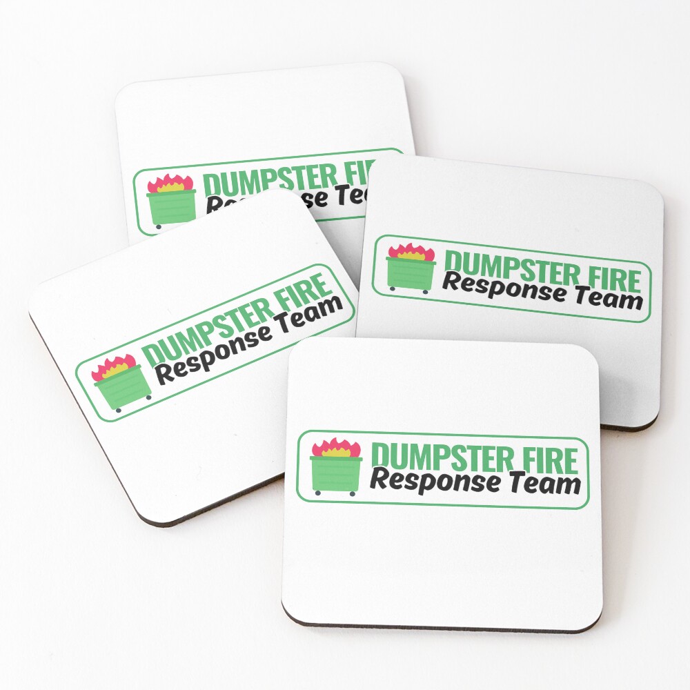 "Dumpster Fire Response Team" Sticker for Sale by CapitanFarlaRoj ...
