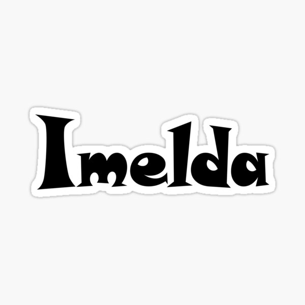 "Imelda Name Design - Cute Font, Minimalist, with Black Lettering ...