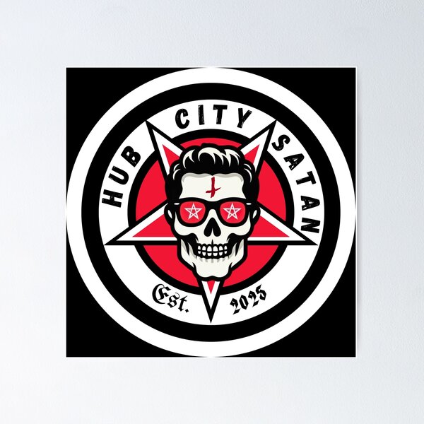 "HCS Original Logo" Poster for Sale by HubCitySatan | Redbubble