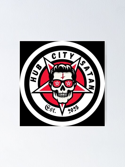 "HCS Original Logo" Poster for Sale by HubCitySatan | Redbubble
