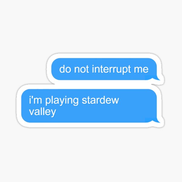 "Stardew Valley Text" Sticker for Sale by faefairie | Redbubble