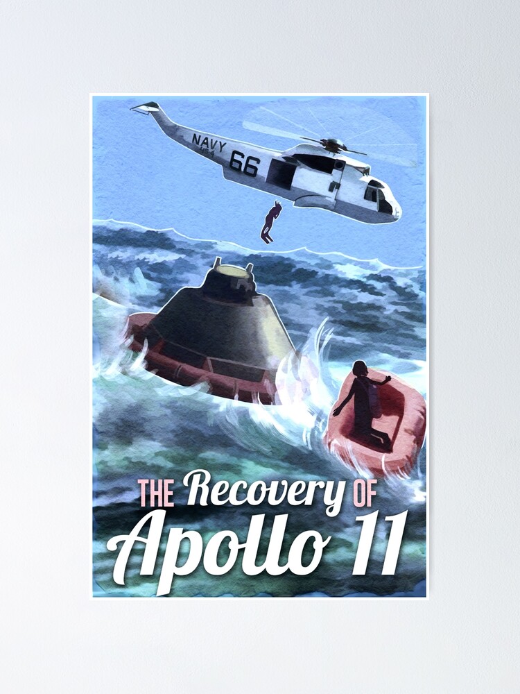 "Apollo 11 Recovery " Poster for Sale by lynxcollection | Redbubble
