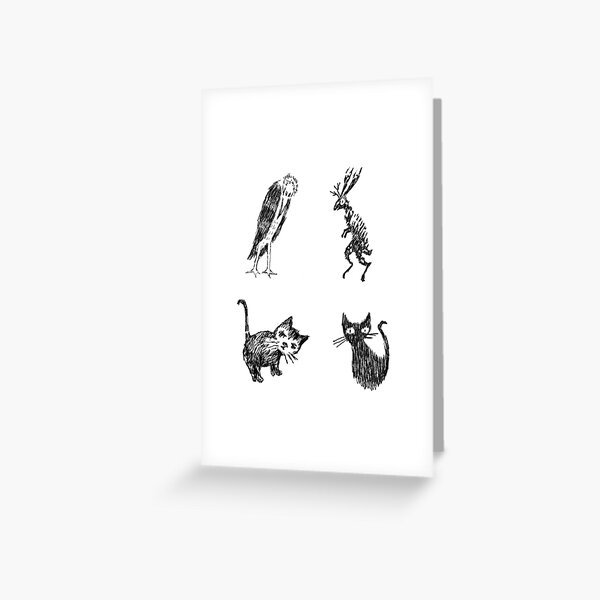 "Cute critters - Moomin style - Cat and forest sprites sticker pack ...