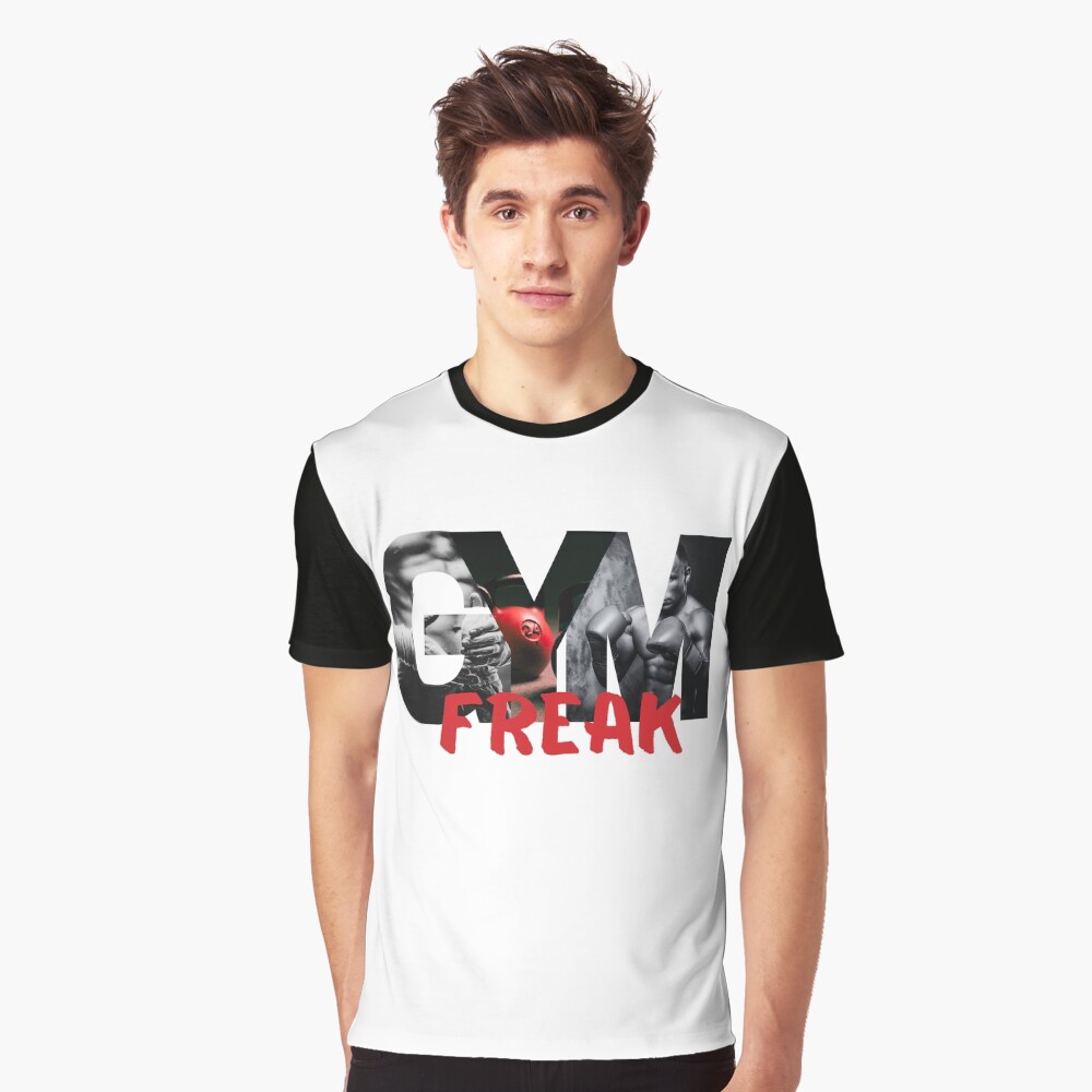 "gym freak man training outfit" Sticker for Sale by NatGrafika | Redbubble