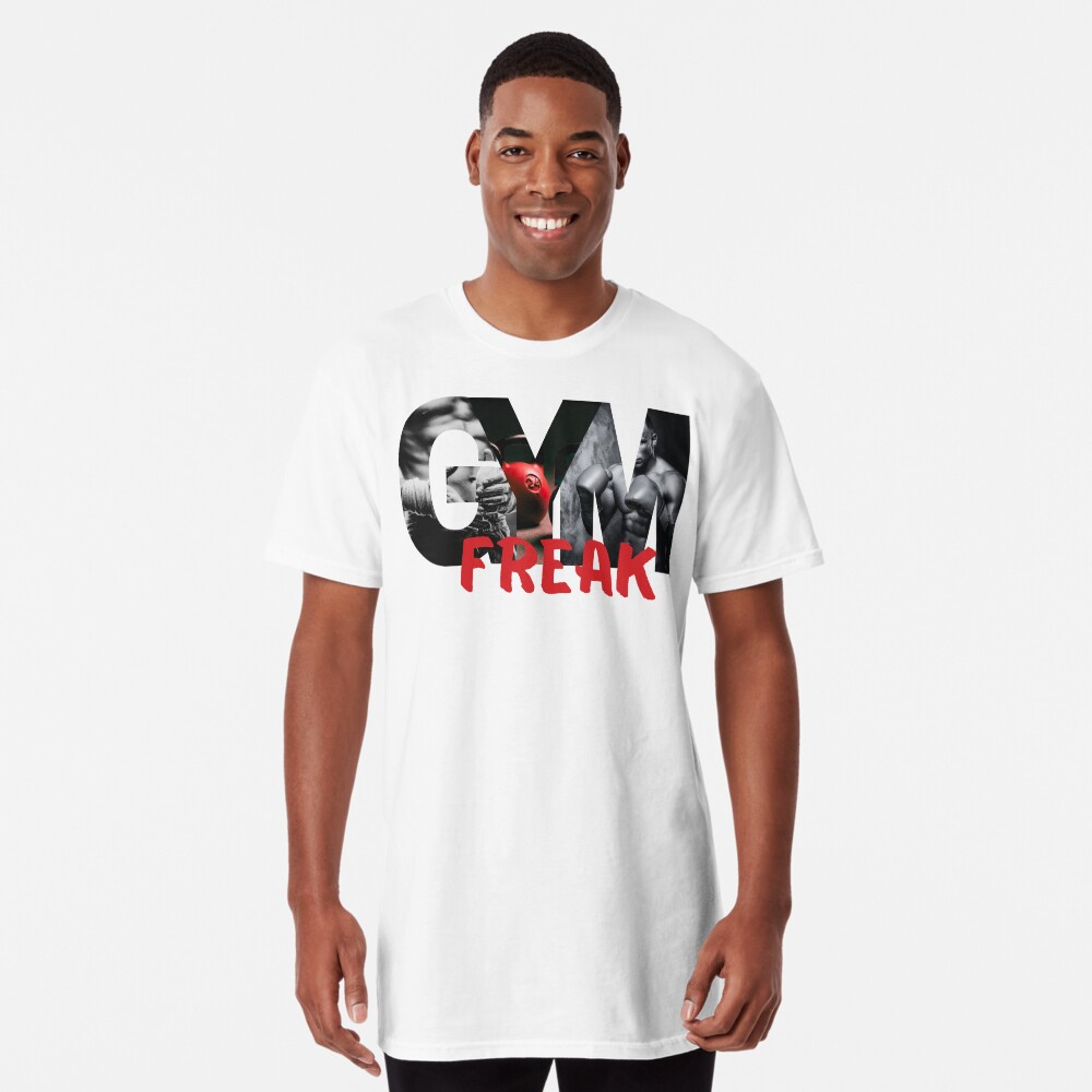 "gym freak man training outfit" Sticker for Sale by NatGrafika | Redbubble