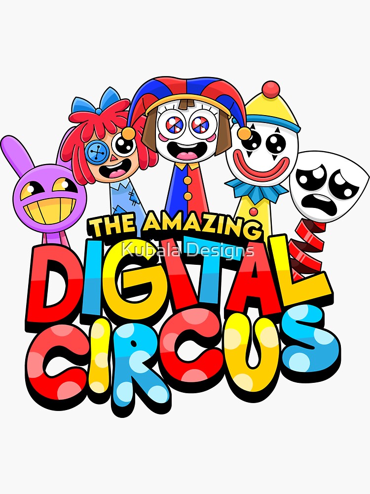"Amazing Digital Circus Characters Cute Design" Sticker for Sale by ...