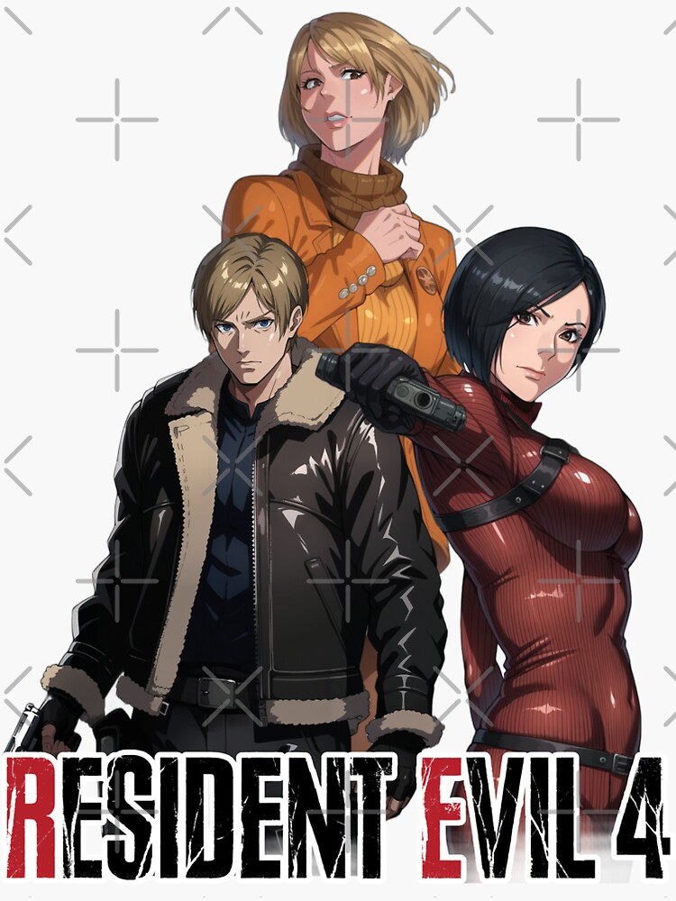 "Resident Evil 4 Remake Anime" Sticker by andresdrawing | Redbubble