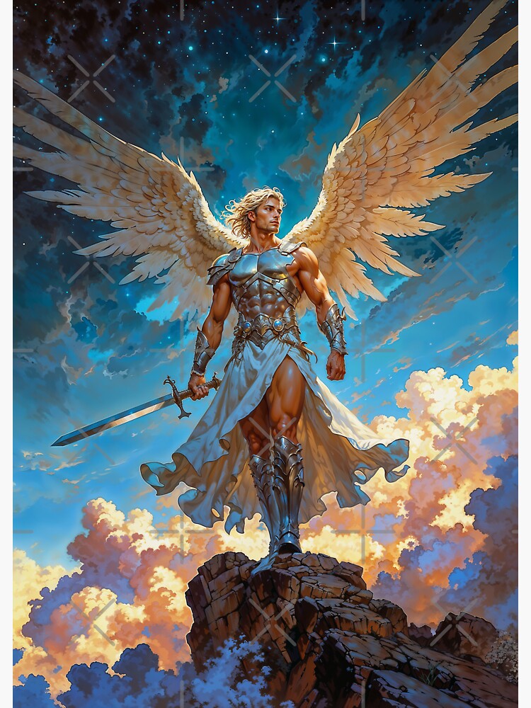 "Archangel Michael" Sticker for Sale by AliceWhiteDF | Redbubble
