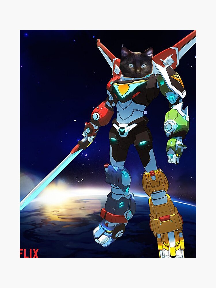 "Voltron Kitten" Sticker for Sale by monkeysaurus | Redbubble