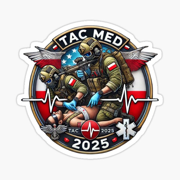 "Tac Med Poland 2025 TCCC Military and Medic" Sticker for Sale by ...